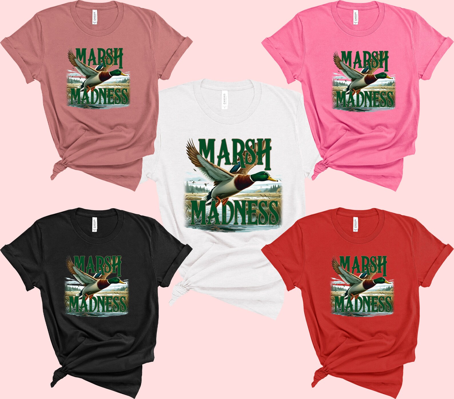 Marsh Madness Duck Hunting DTF Transfer: Wetland Scene Graphic - Etsy