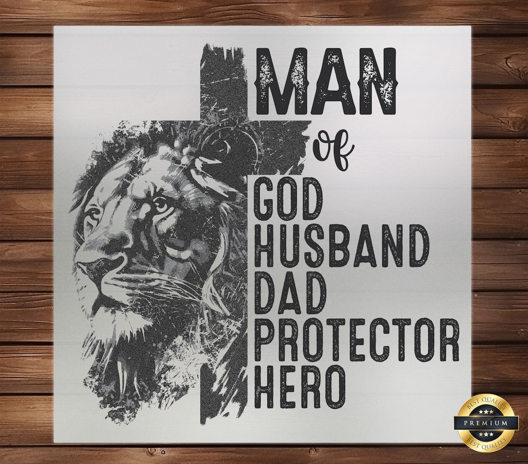 Man of God DTF Transfer: Christian Dad Iron-on Decal - Etsy