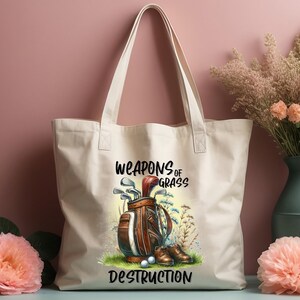 Funny Golf DTF Transfer, Hilarious Sports Print, Grass Destruction ...