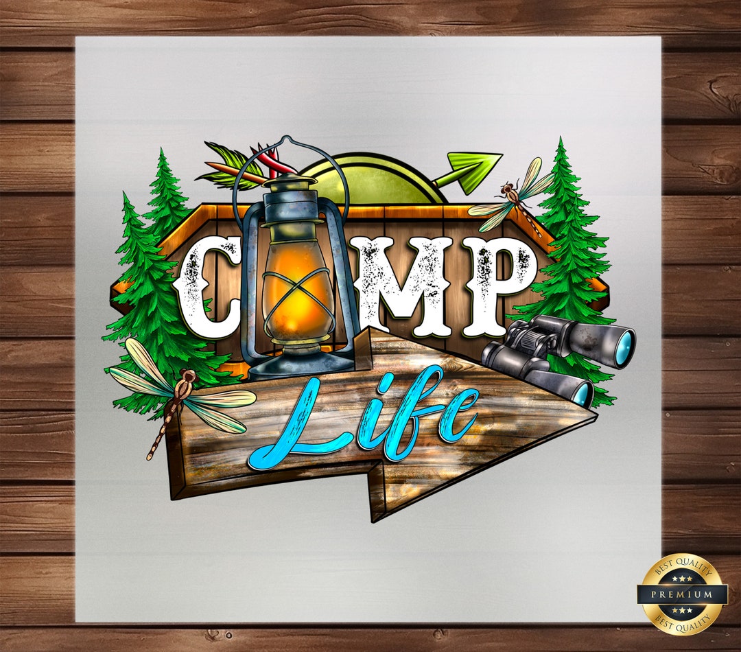 Camp Life DTF Transfer - Embrace Outdoor Adventures With High-quality ...