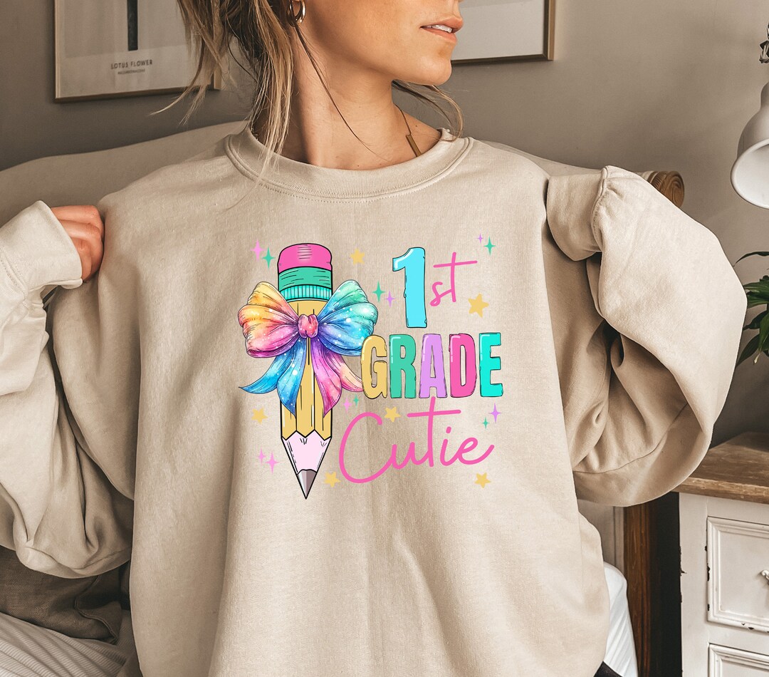 Pencil Bow Back to School DTF Transfer, Coquette Bow Teacher Design ...