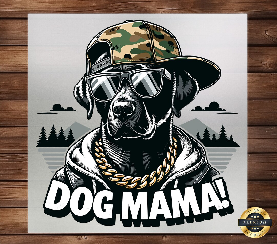 Black Labrador Dog Mama DTF Transfer, Hunting Companion Theme, Easy-to ...