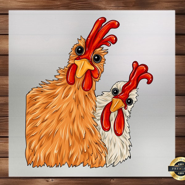 Chicken Heat Transfer - Etsy