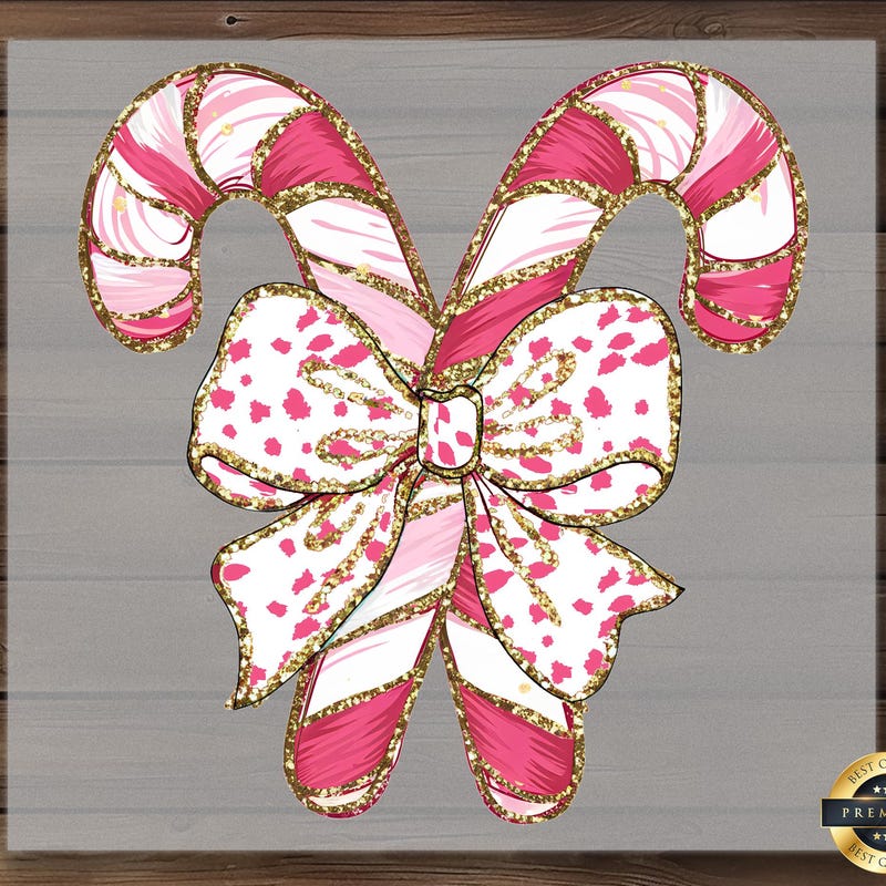 Candy Cane Bow - Etsy