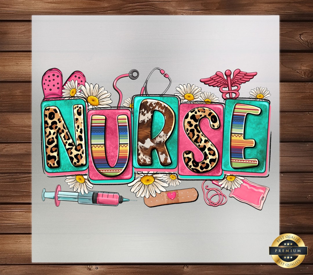 License Letters Nurse DTF Transfer, Personalize Your Scrubs With Pride ...