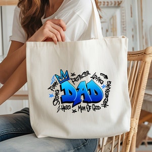 Dad Graffiti DTF Transfer, Father Graffiti, Iron on Decal, Ready to ...