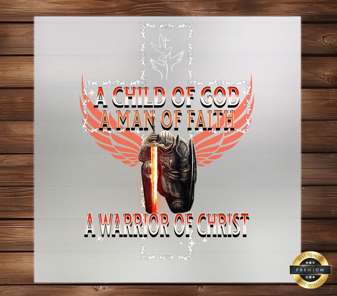 Messiah Warrior DTF Transfer, Embrace the Power of Faith, Inspiring ...