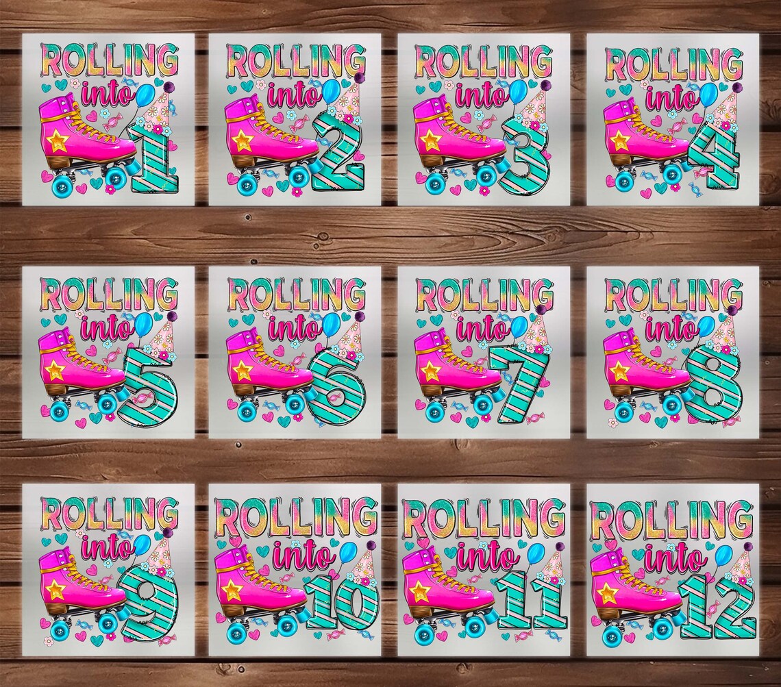 Birthday Rolling Into DTF Transfer: Kids Apparel Design - Etsy