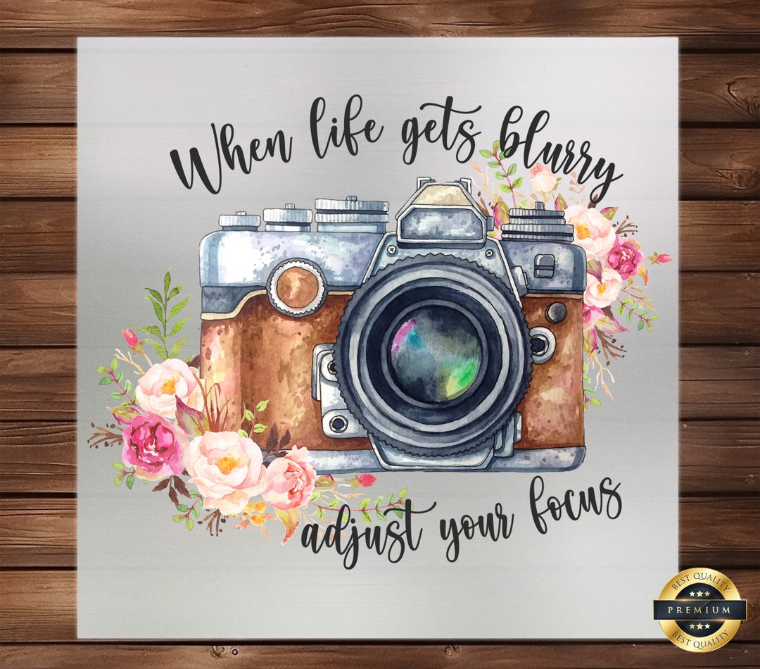 Boho Camera DTF Transfer, Artistic Design for Photography Lovers ...