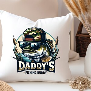 Daddy's Little Fishing Buddy DTF Transfer: Family Fishing Theme - Etsy