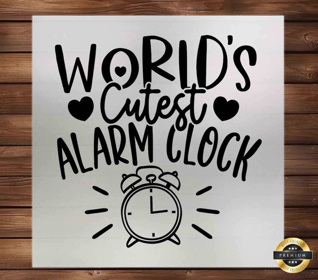 Baby 'world's Cutest Alarm Clock' DTF Transfer: Iron-on Decal - Etsy