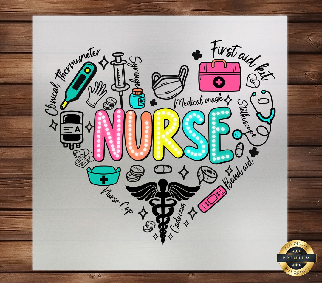 Trendy Nurse Life DTF Transfer: Custom Apparel Iron-on Decal - Etsy
