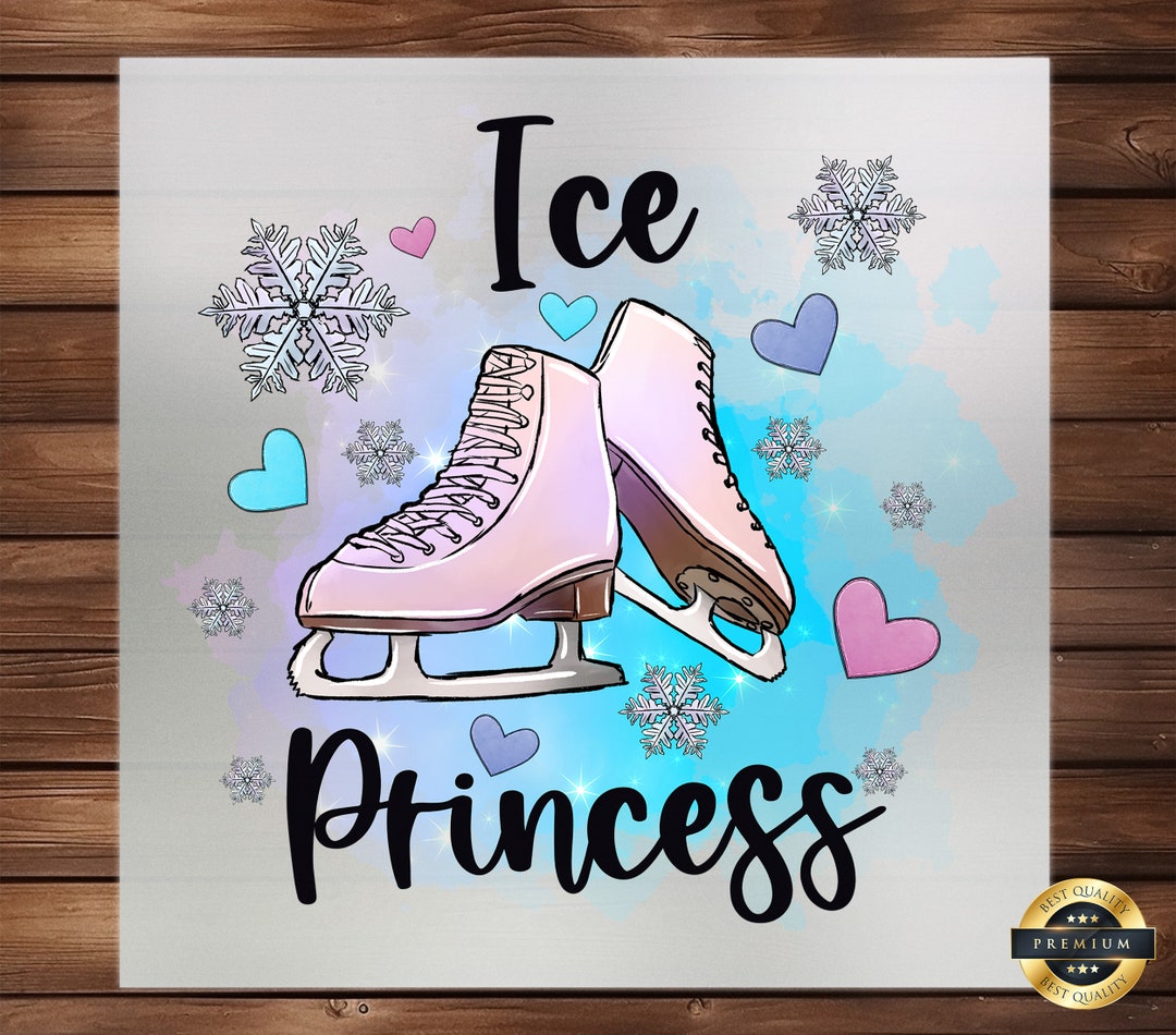 Ice Princess Ice Skating DTF Transfer: Winter Apparel Design - Etsy