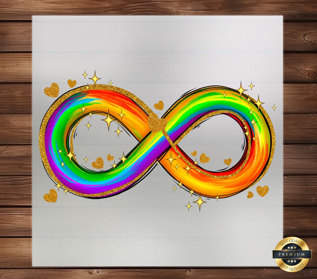 Infinity Symbol Autism DTF Transfer - Showcase Endless Support for ...