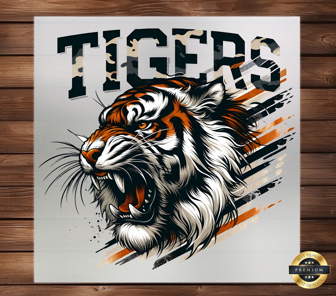 Tigers Football DTF Transfer and T-shirt Design, Show Your Tigers ...