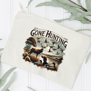 Gone Hunting DTF Transfer, Deer Design for Outdoor Enthusiasts, Perfect ...