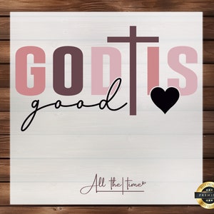 God is Good DTF Transfer, Christian Faith Quote Iron on Print - Etsy