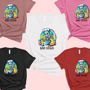 Skeleton Baker DTF Transfer, Halloween Baking Print, Funny Skeleton ...