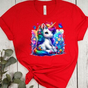 Baby Unicorn DTF Transfer: Adorable Magical Design - Etsy