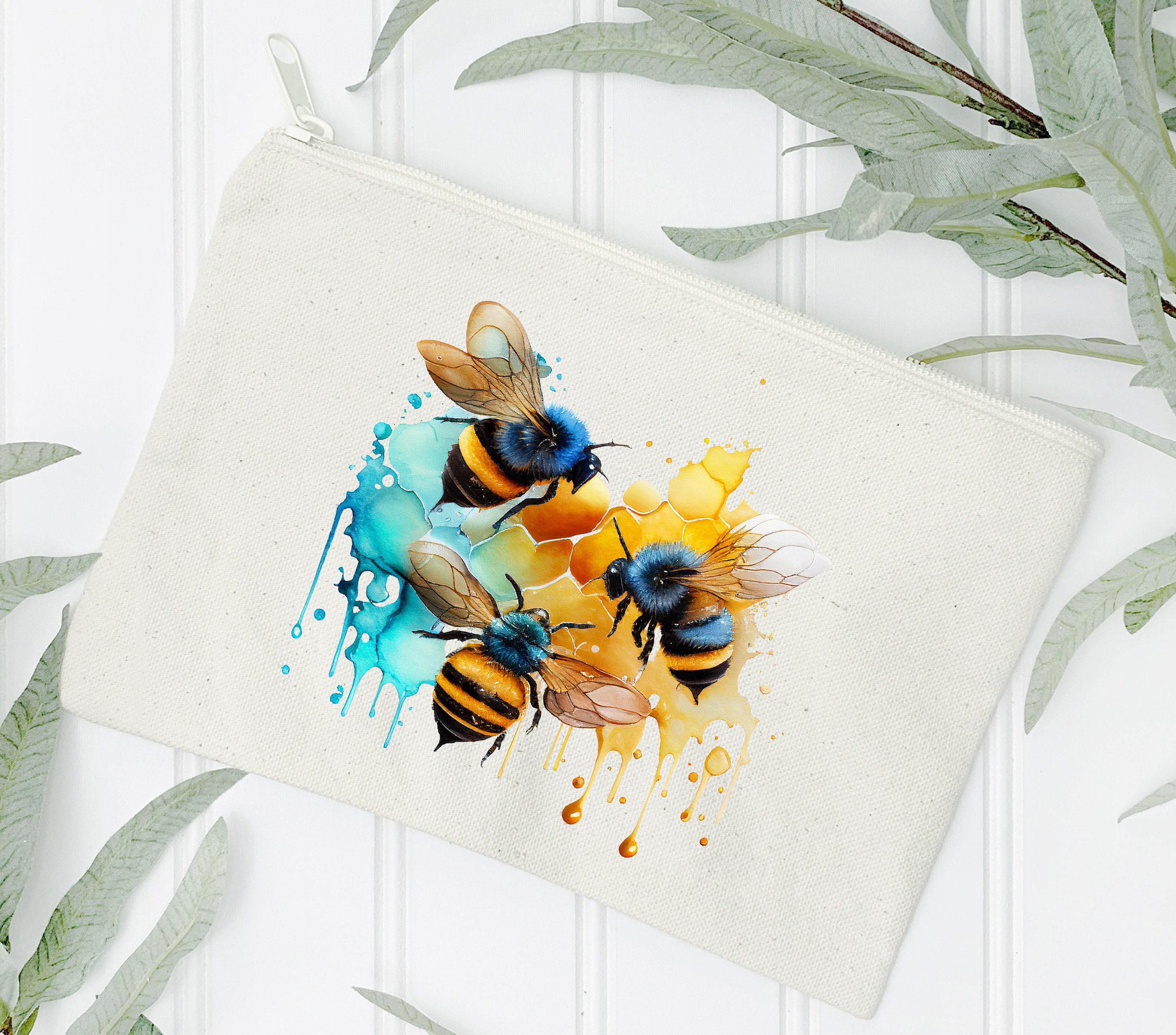 Blue Bees DTF Transfer: Vibrant Apparel Design - Etsy