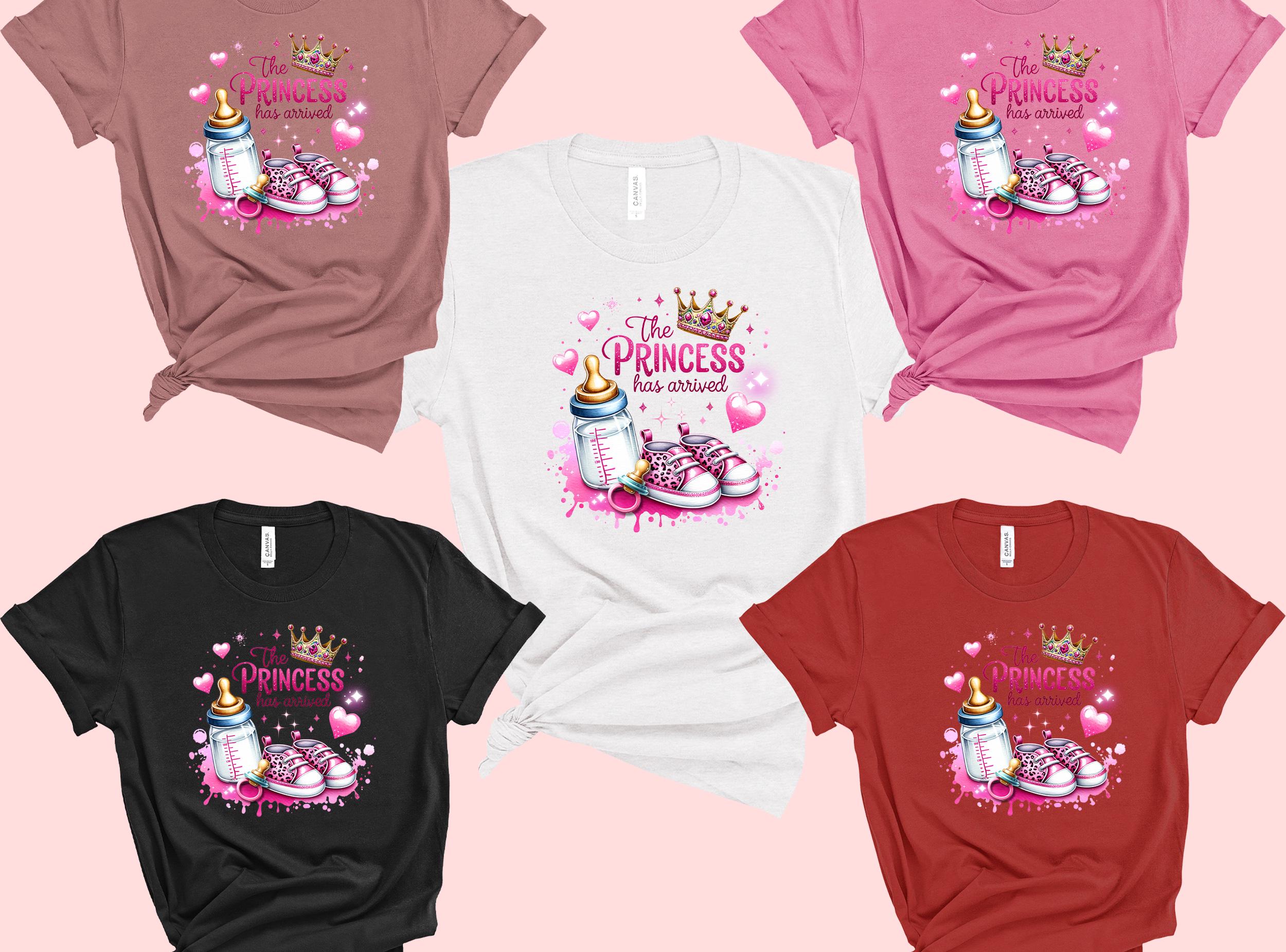 Princess Baby Girl DTF Transfer: Pink Baby Shower Print - Etsy