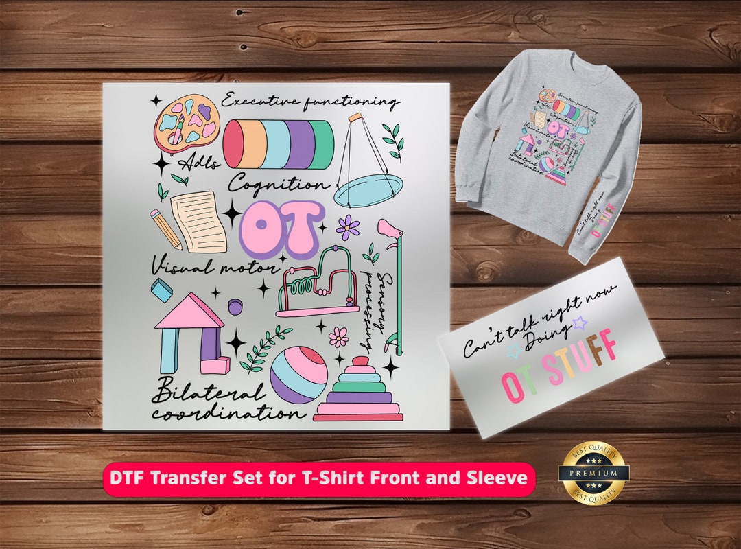 Occupational Therapy DTF Transfer: Professional Healthcare Design - Etsy