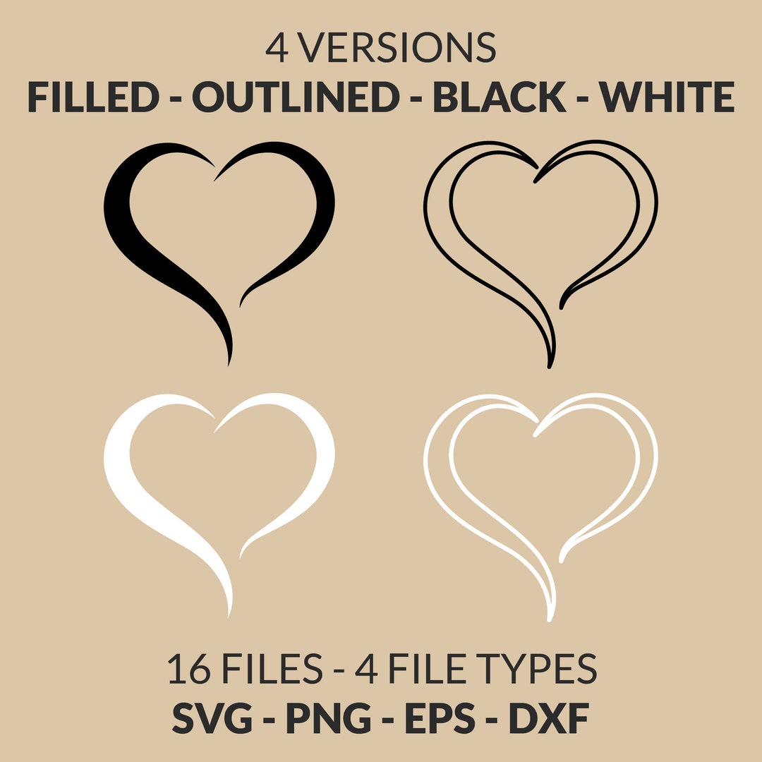 Open Heart | Svg Png Eps Dxf | Digital Download | Instant Download ...
