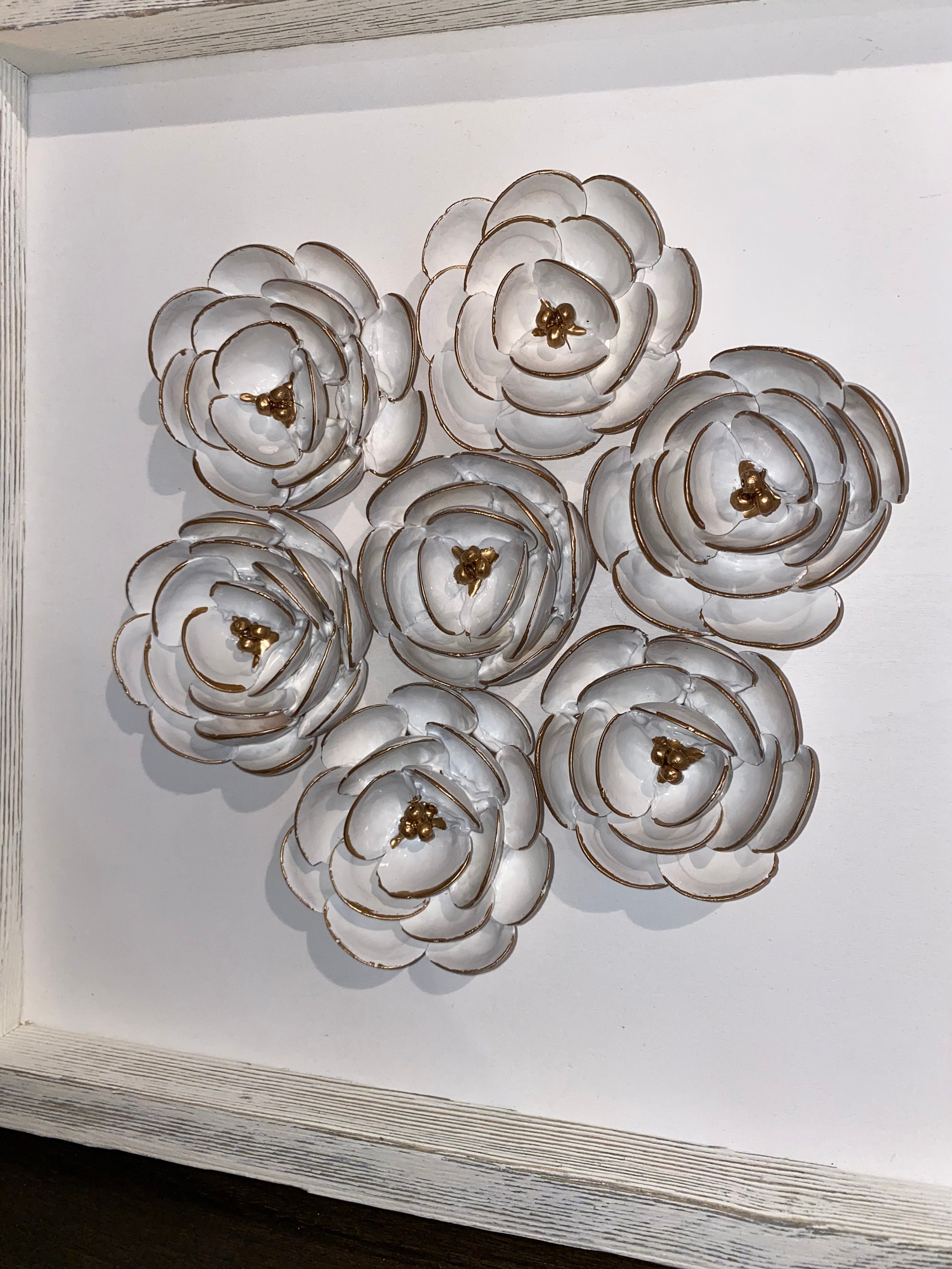 Seashell Flower Wall Art - Etsy