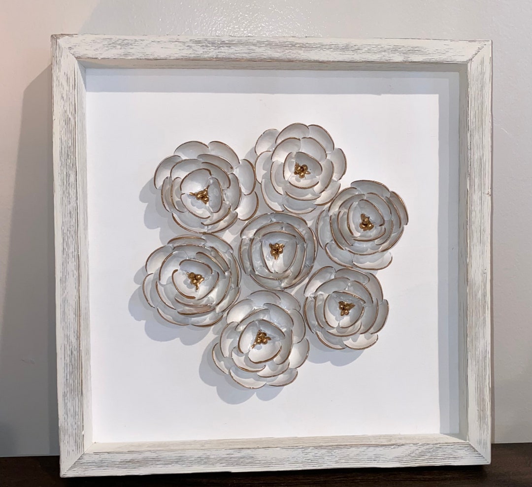 Seashell Flower Wall Art - Etsy
