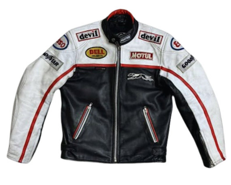 Men's Handmade Quilted Cafe Racer Leather Jacket Vintage Racing Style ...