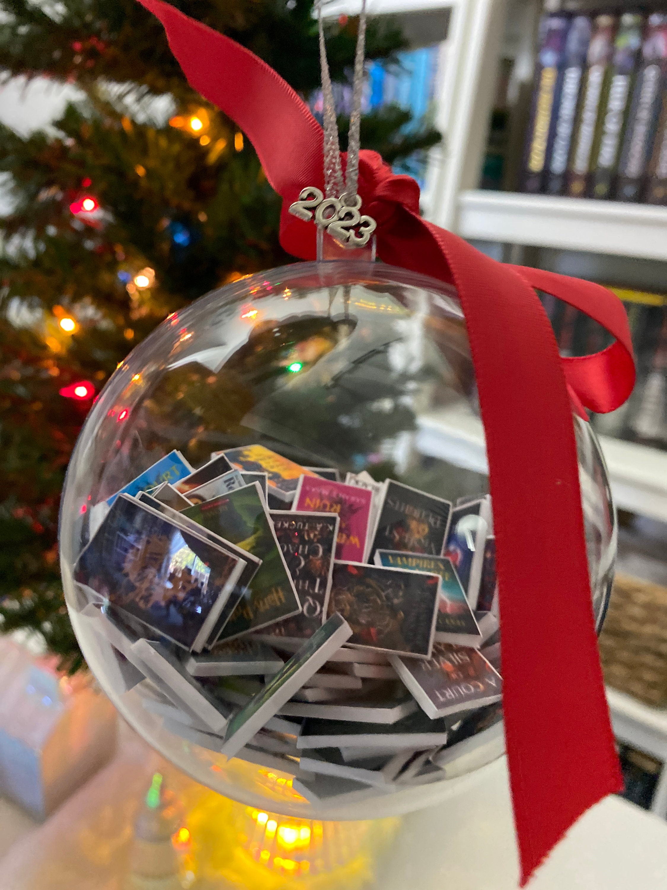 Custom Mini Book Filled Ornament - Etsy