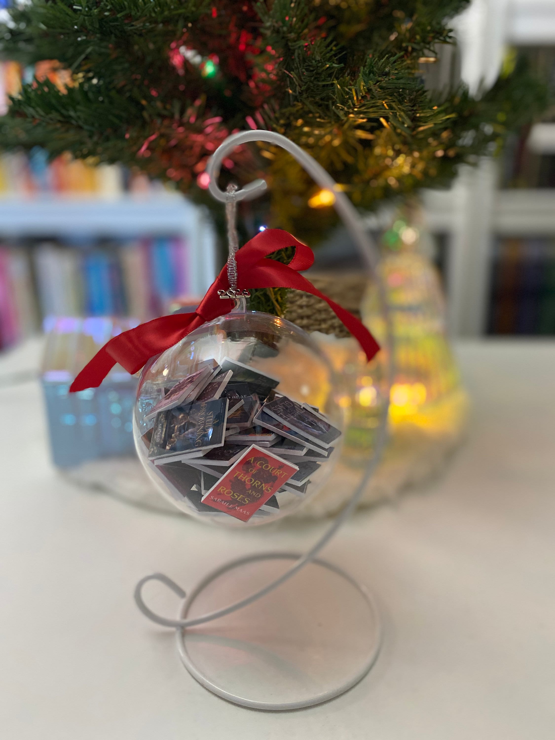 Custom Mini Book Filled Ornament - Etsy