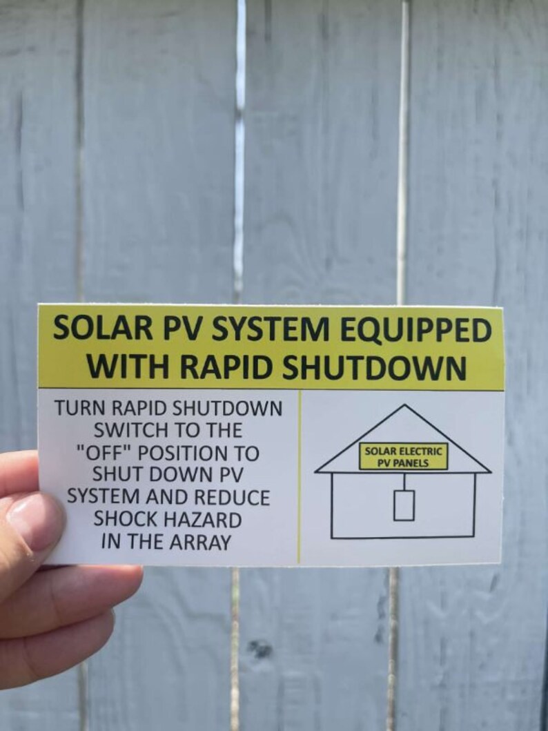 Solar Placards, Solar Labels, Solar Stickers, Solar, Photovoltaic. - Etsy