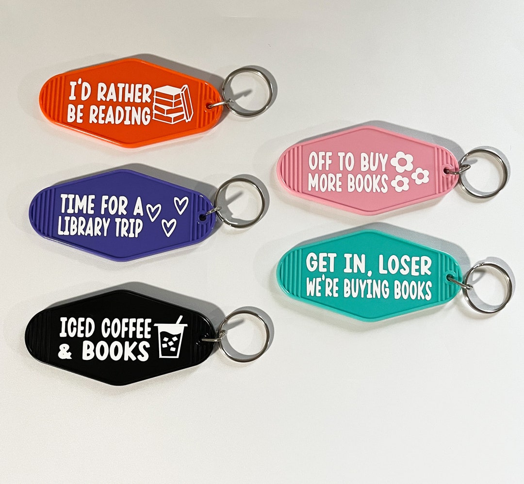 Keychain Vintage Keychain Motel Keychain Personalized Gift Bookish ...