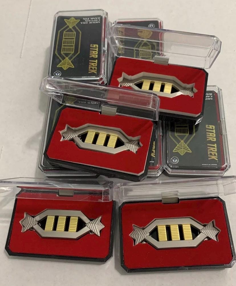 Star Trek Movie Era Captain Rank Pin Lot of 10 Pins - Etsy