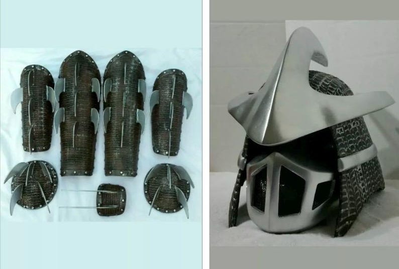 Custom Ninja Samurai Helmet and Armor Set Fiberglass - Etsy