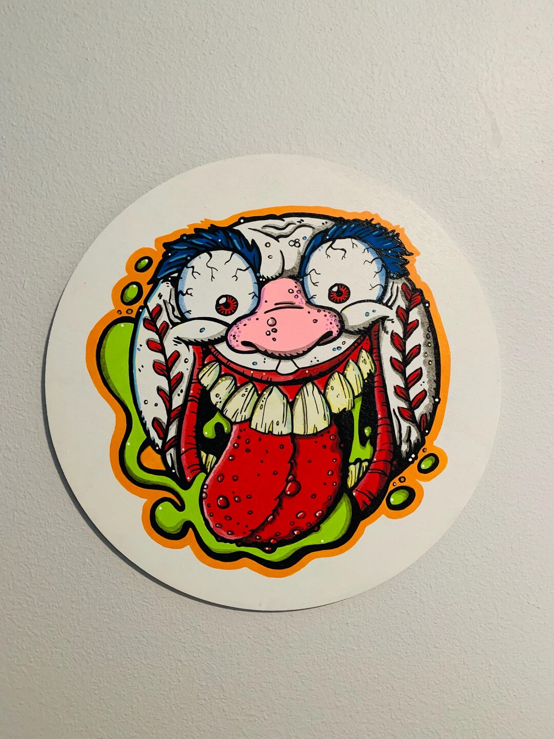 Madballs Custom Painting Art Cartoon Character Retro 80s Baseball - Etsy