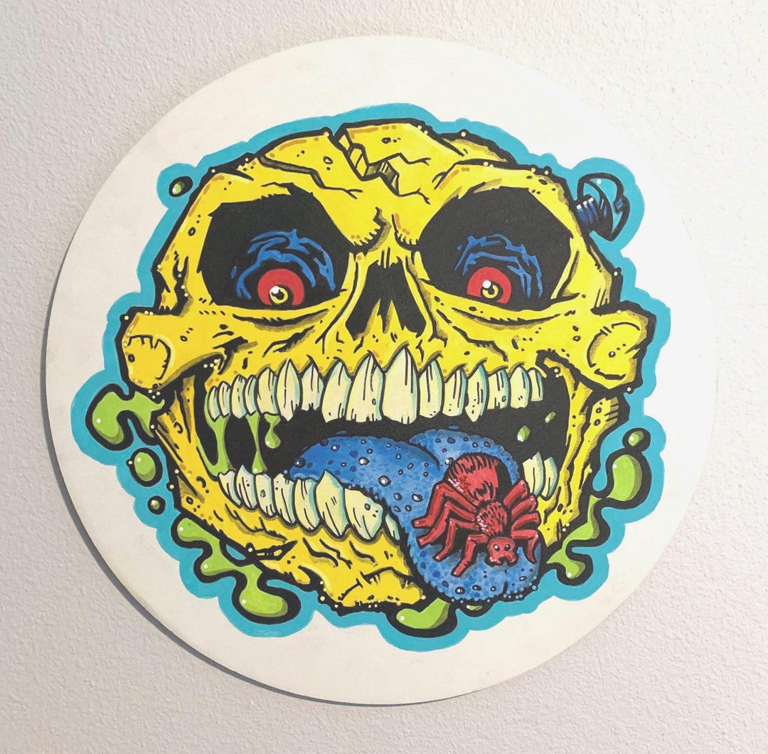 Skull Face Madballs Custom Painting Art Cartoon Character Retro 80s - Etsy