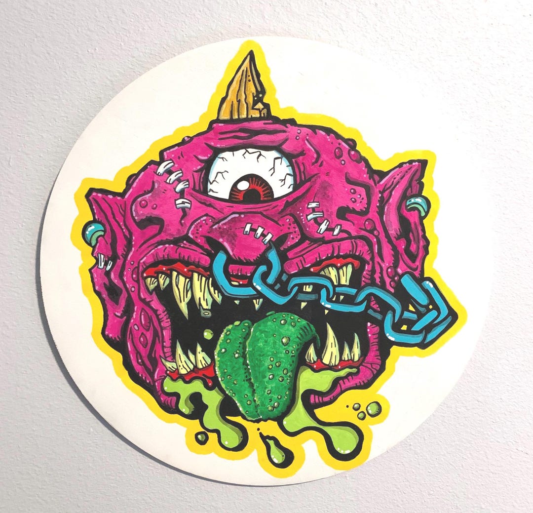 Madballs Custom Painting Art Cartoon Character Retro 80s - Etsy