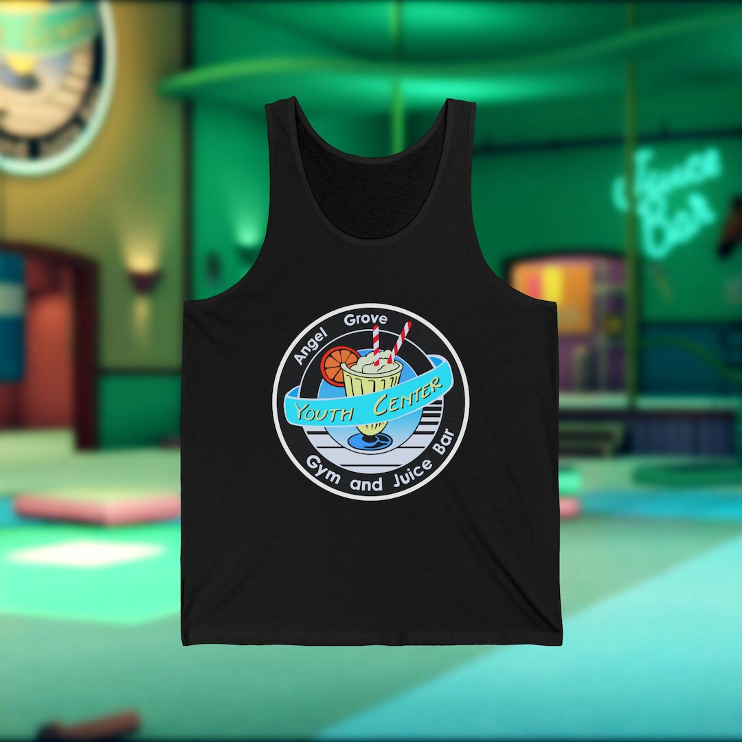 Angel Grove Youth Center Gym & Juice Bar Unisex Jersey Tank - Power ...