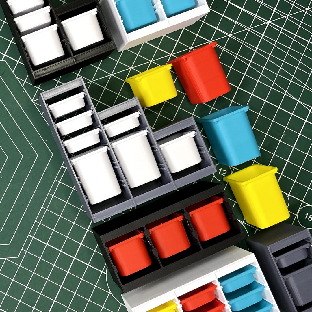 3d STL Files for Miniature Dollhouse Toy Storage Unit Collection 1:12 ...