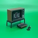 Retro 80s Gaming Setup 3D STL – 1:12 Scale Dollhouse Console & TV ...