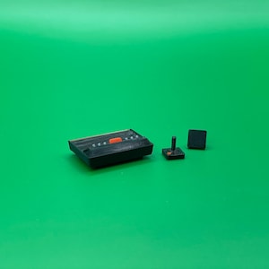 Retro 80s Gaming Setup 3D STL – 1:12 Scale Dollhouse Console & TV ...