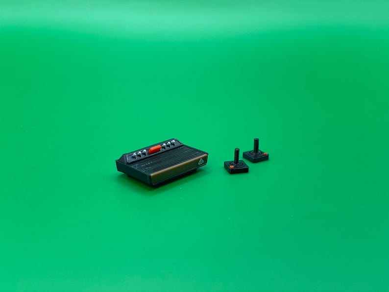 Retro 80s Gaming Setup 3D STL – 1:12 Scale Dollhouse Console & TV ...