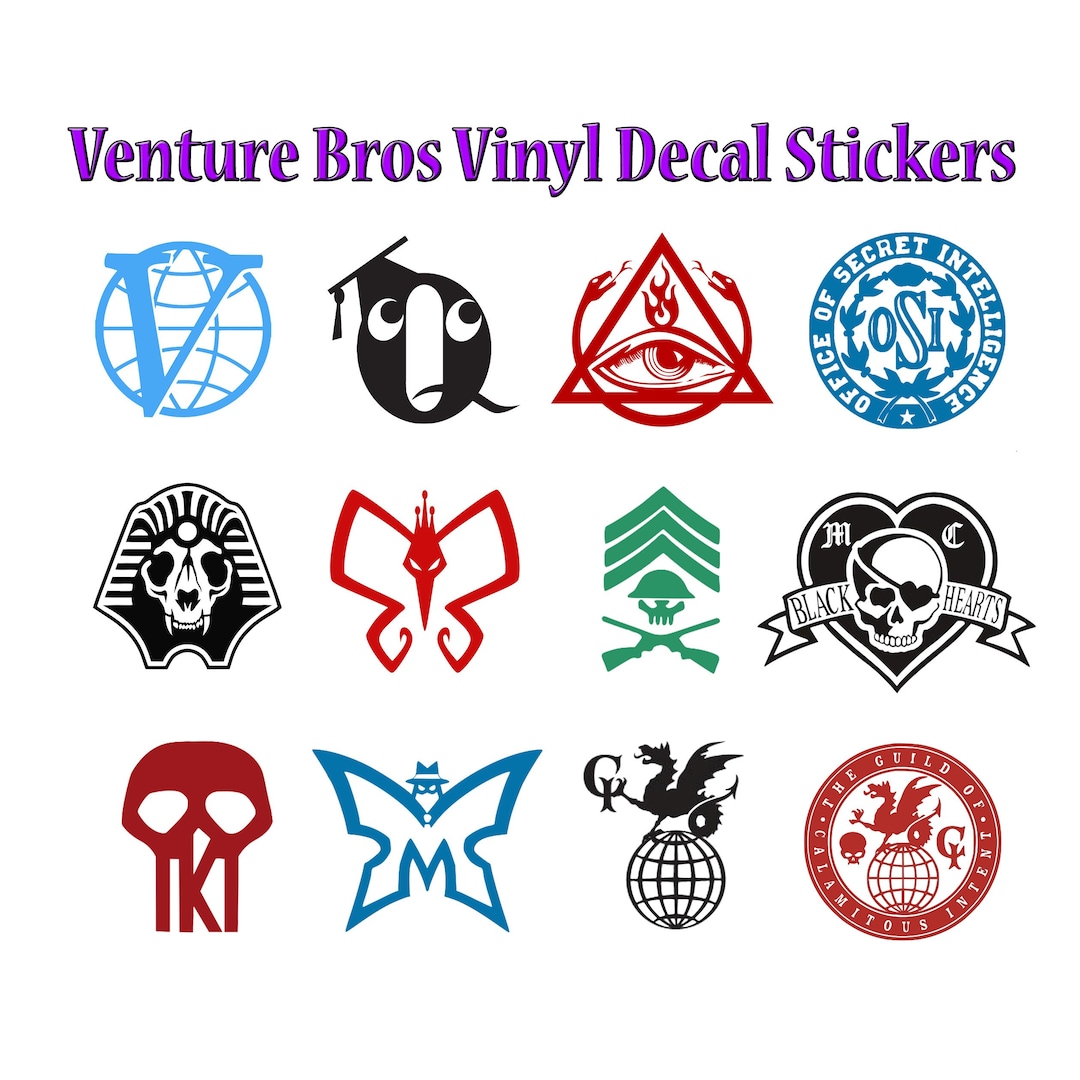 Venture Bros Inspired Vinyl Decal Stickers - Etsy