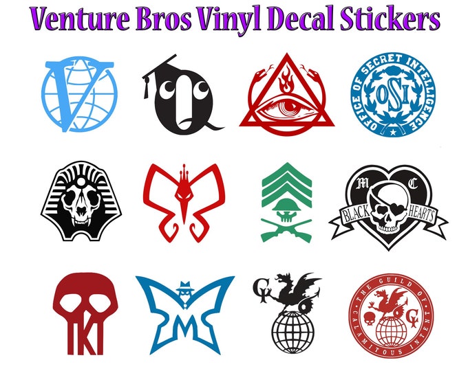 Venture Bros Inspired Vinyl Decal Stickers - Etsy