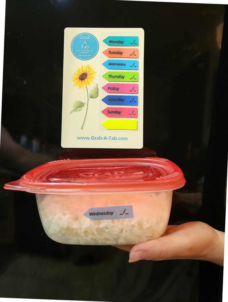 Food Labels Magnet! Grab-a-tab, Fun Drinks! 160 Tabs-7 Days/week ...