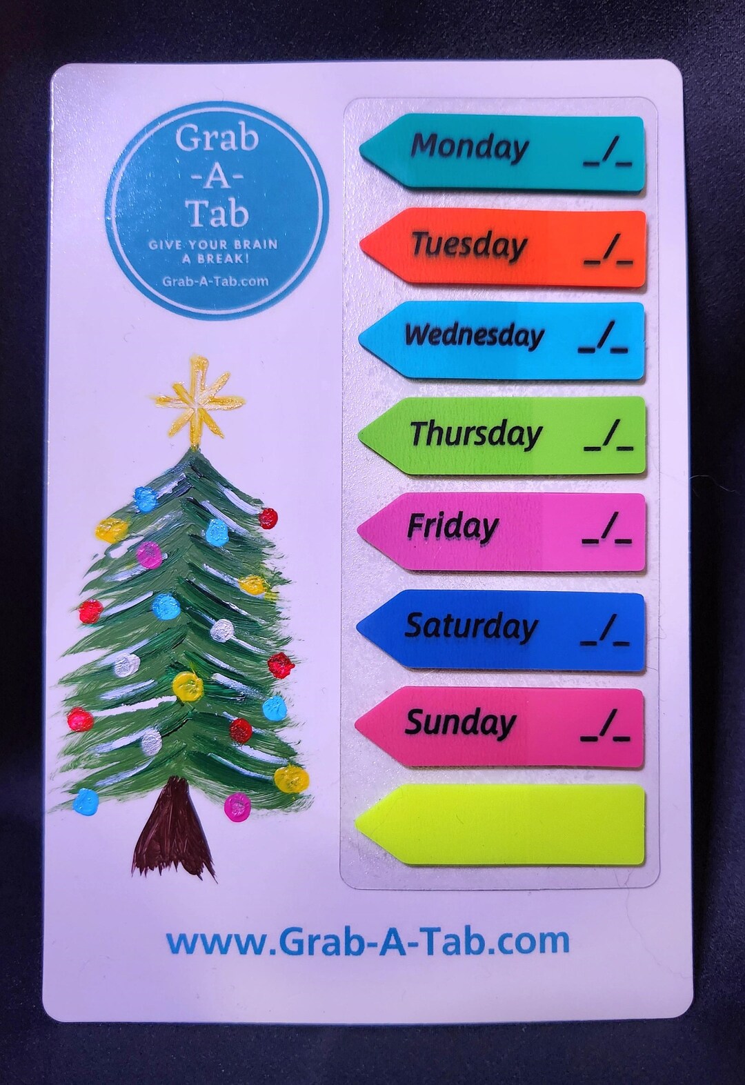 Food Labels Magnet! Grab-a-tab, Christmastree! 160 Tabs-7 Days/wk ...