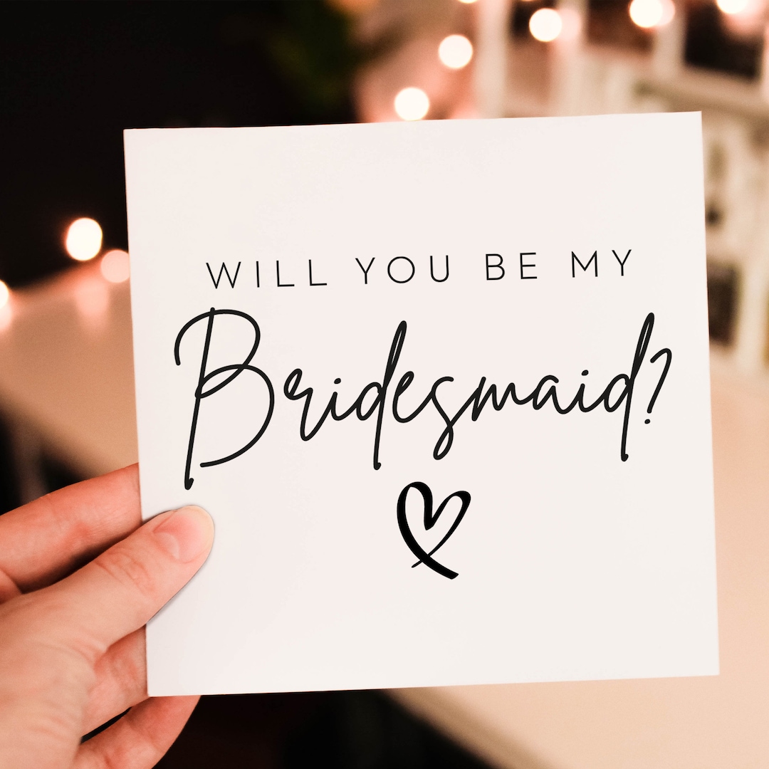 Will You Be My Bridesmaid Card, Bridesmaid Proposal, Bridesmaid Gift ...