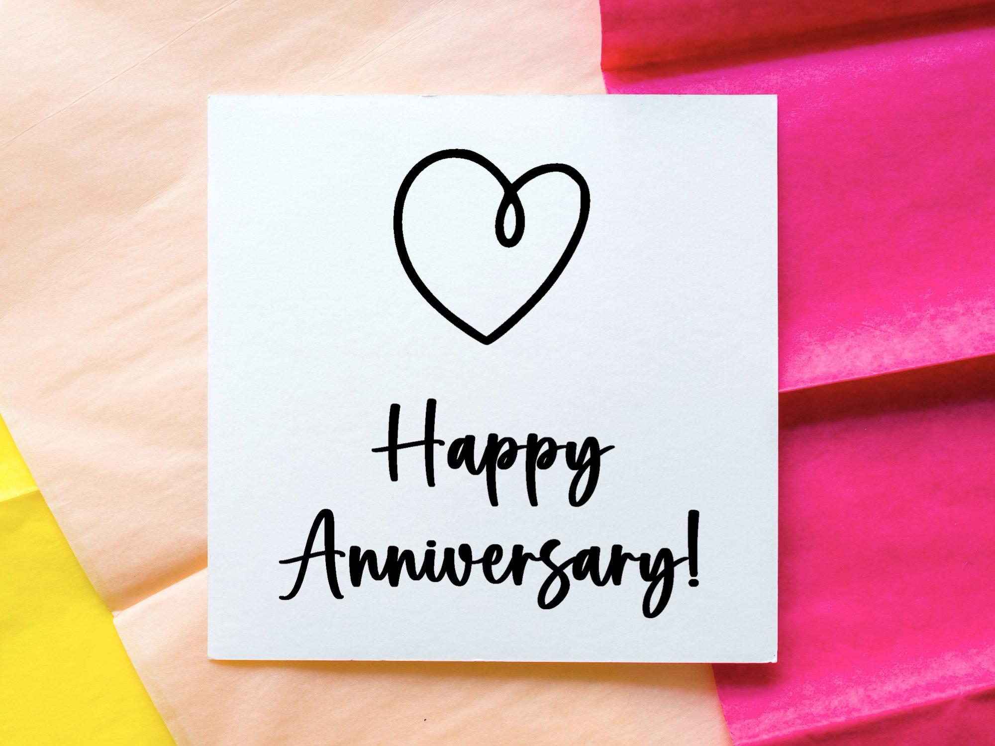 Personalized Anniversary Card With Couples Names Customized Happy ...